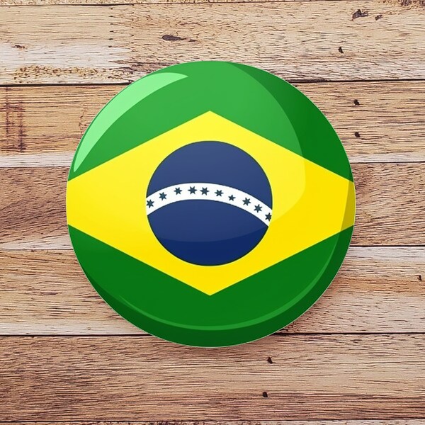 Brazil Flag Car Decal - Etsy