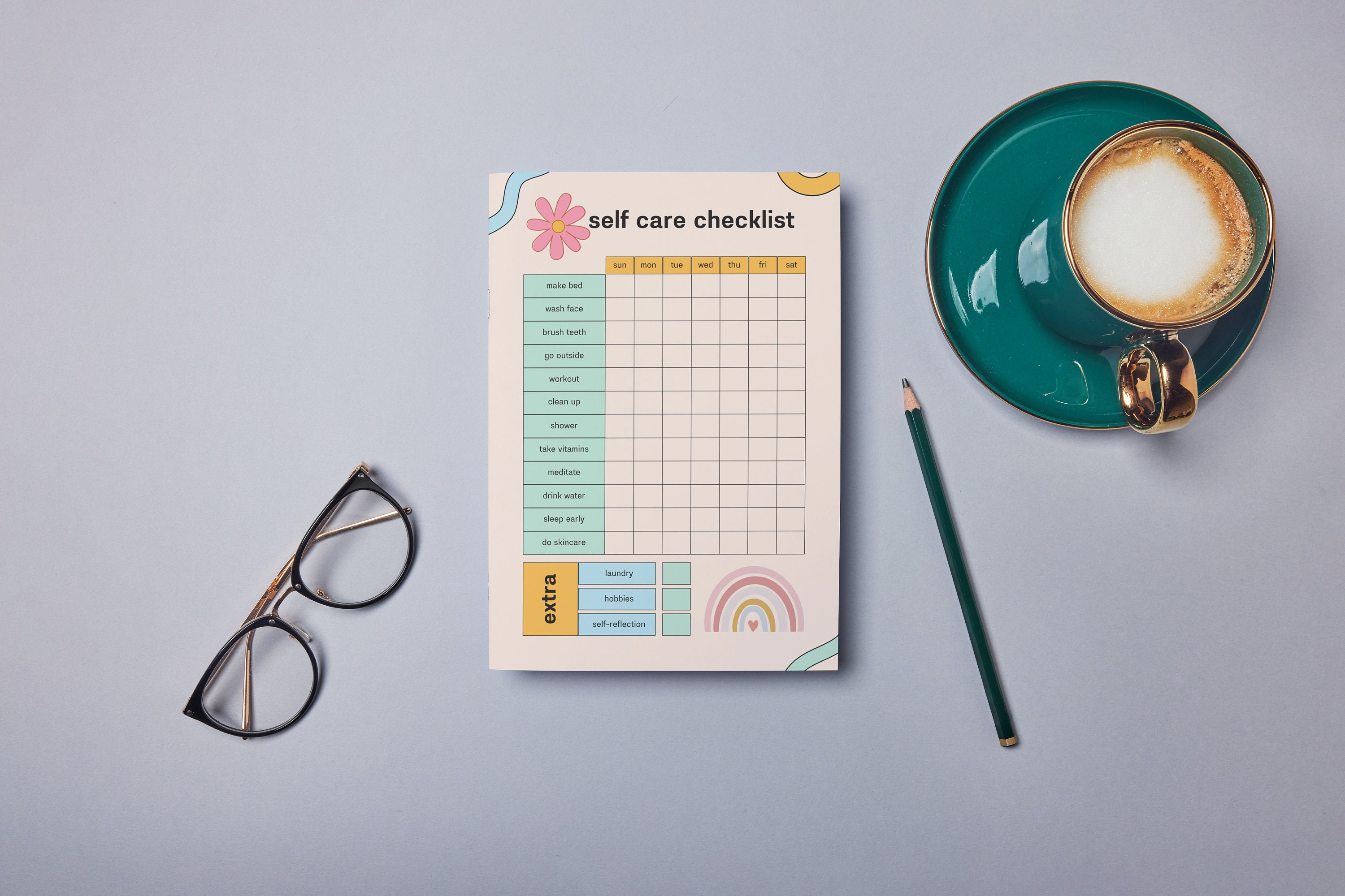 Self Care Check List Printable - Etsy