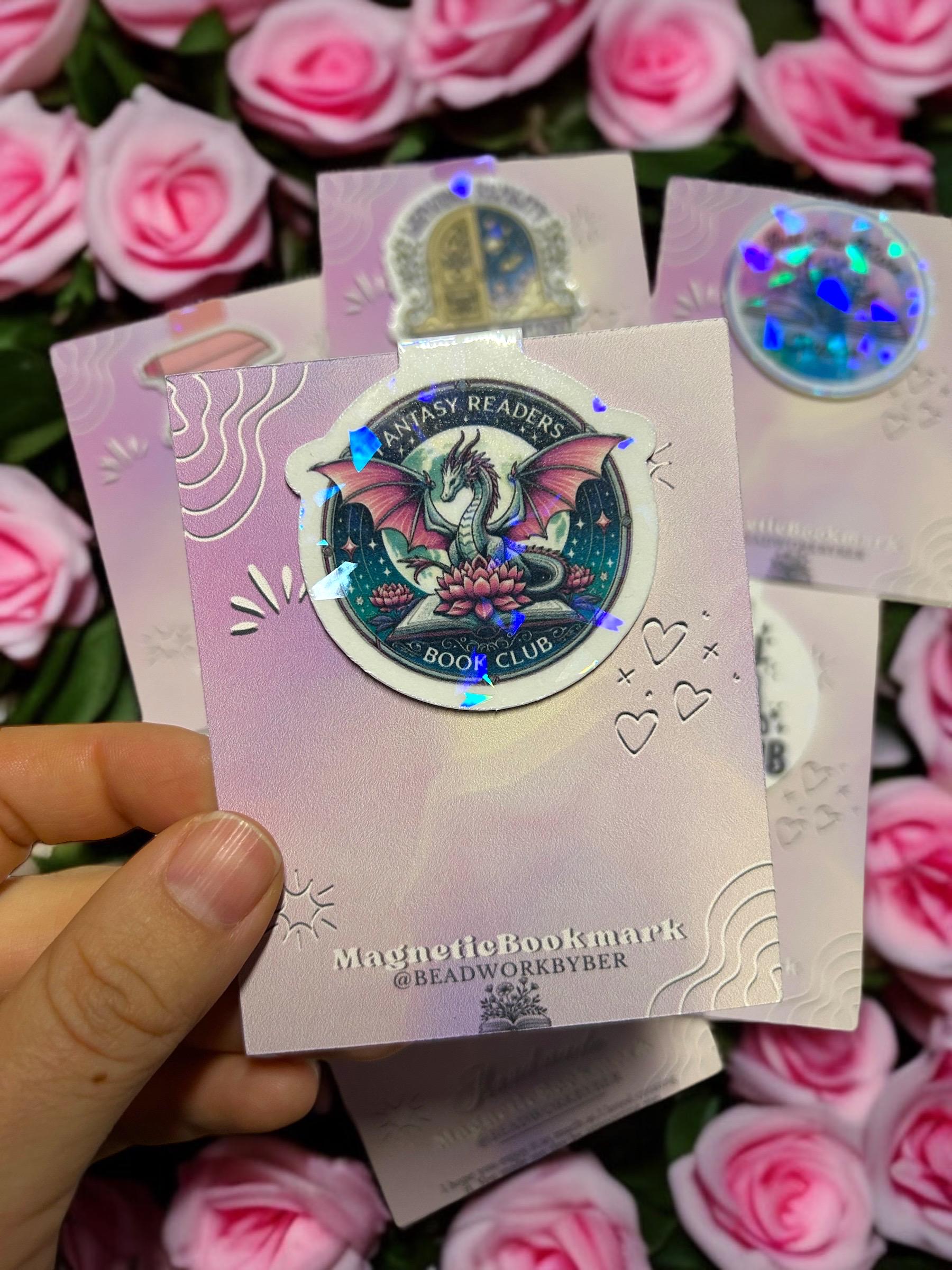 Handcrafted Magnetic Bookmarks With Holographic Shine - Etsy