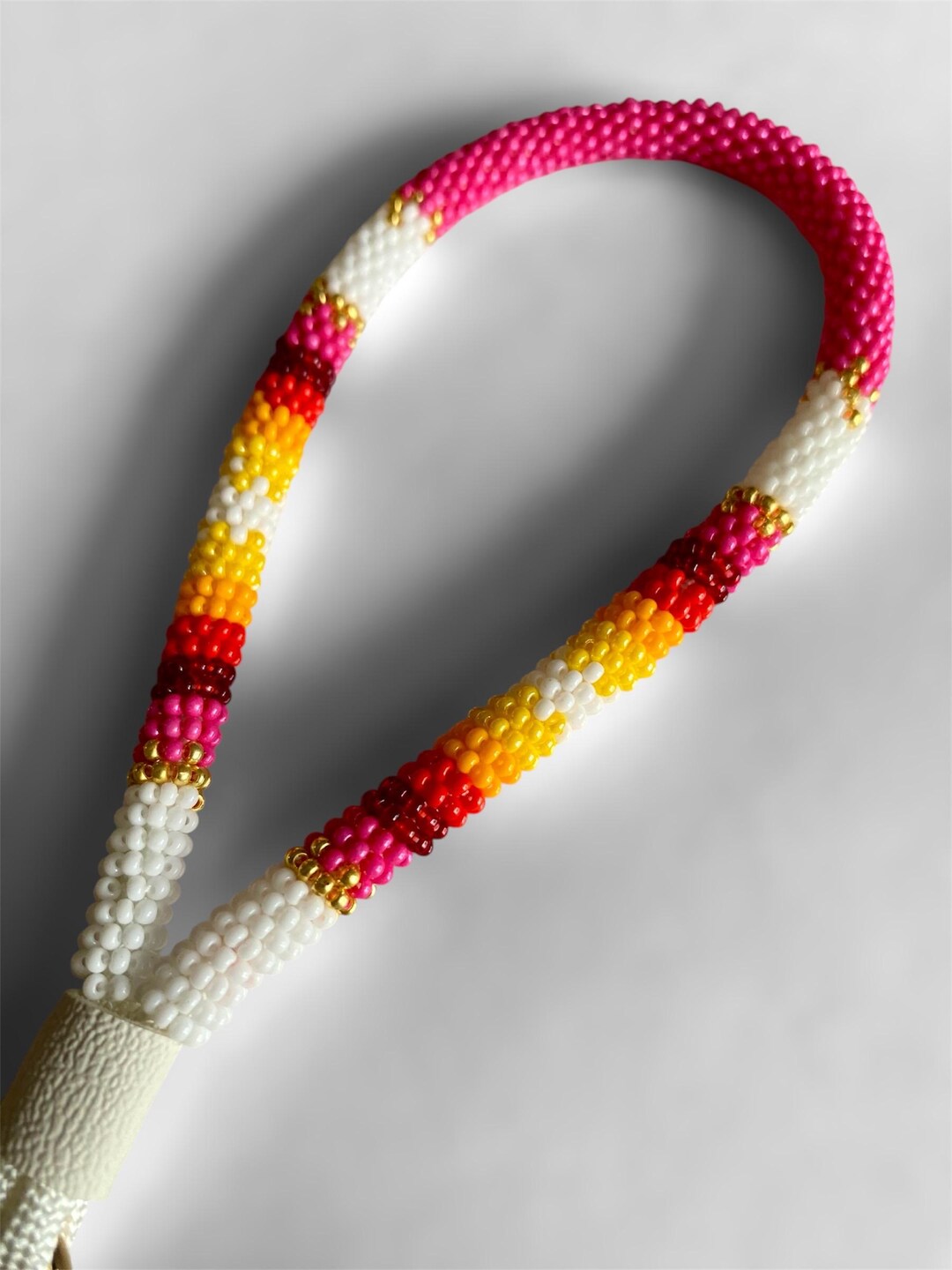 Indigenous Beaded Keychain Lanyard Handmade Wristlet Key Holder - Etsy