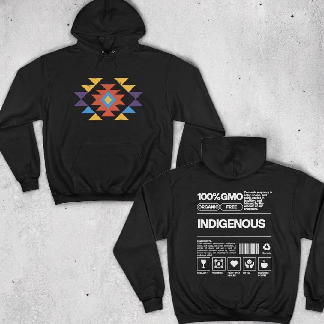 Native American Champion Hoodie, Tribal Indigenous Pullover Sweater ...