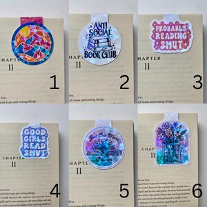 Handcrafted Magnetic Bookmarks With Holographic Shine - Etsy