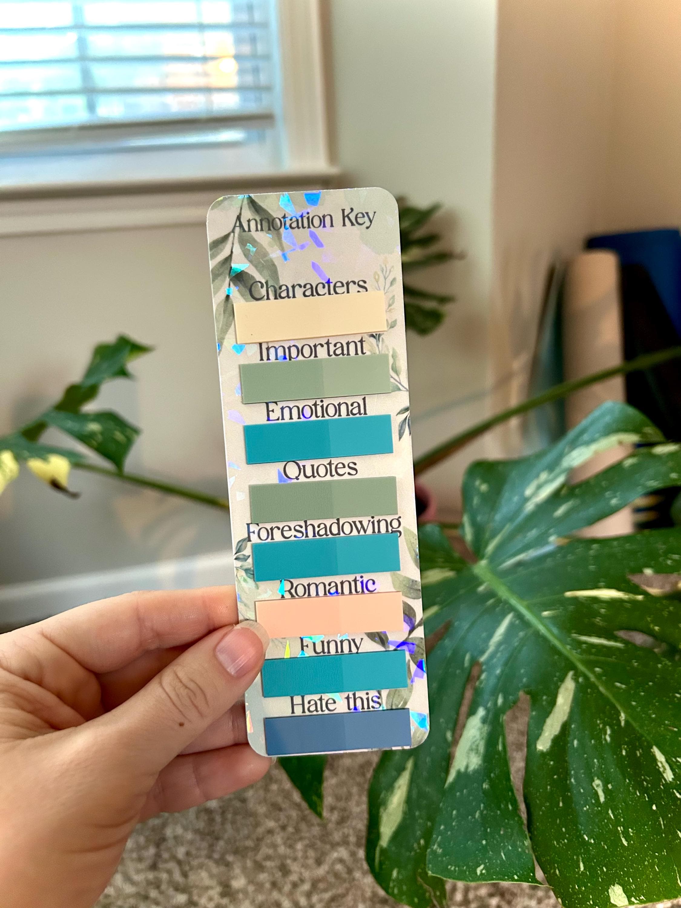 Holographic Annotation Bookmark With Sticky Tabs - Etsy