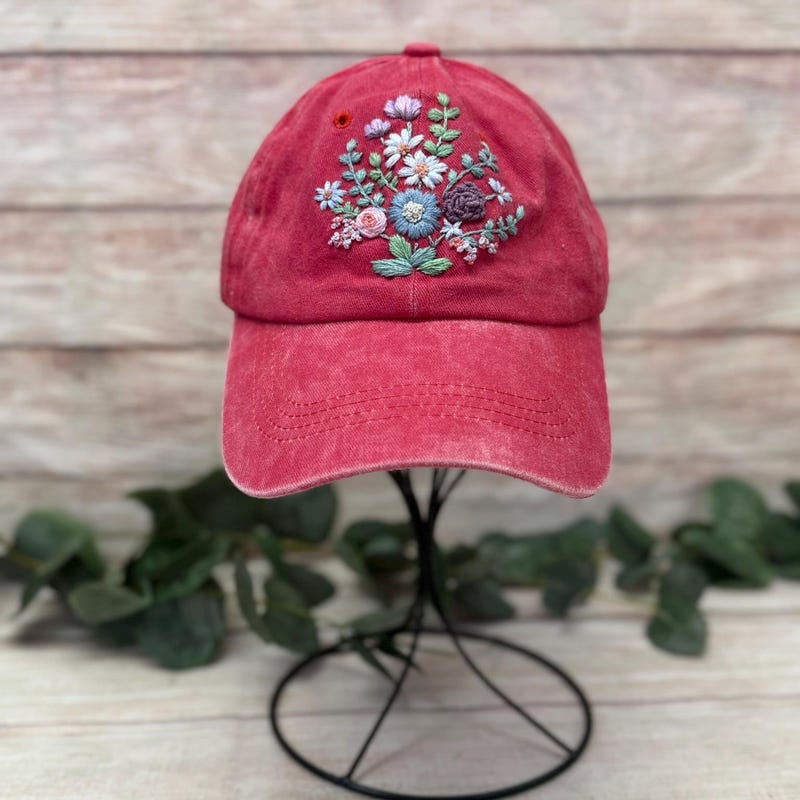 Flower Baseball Cap - Etsy