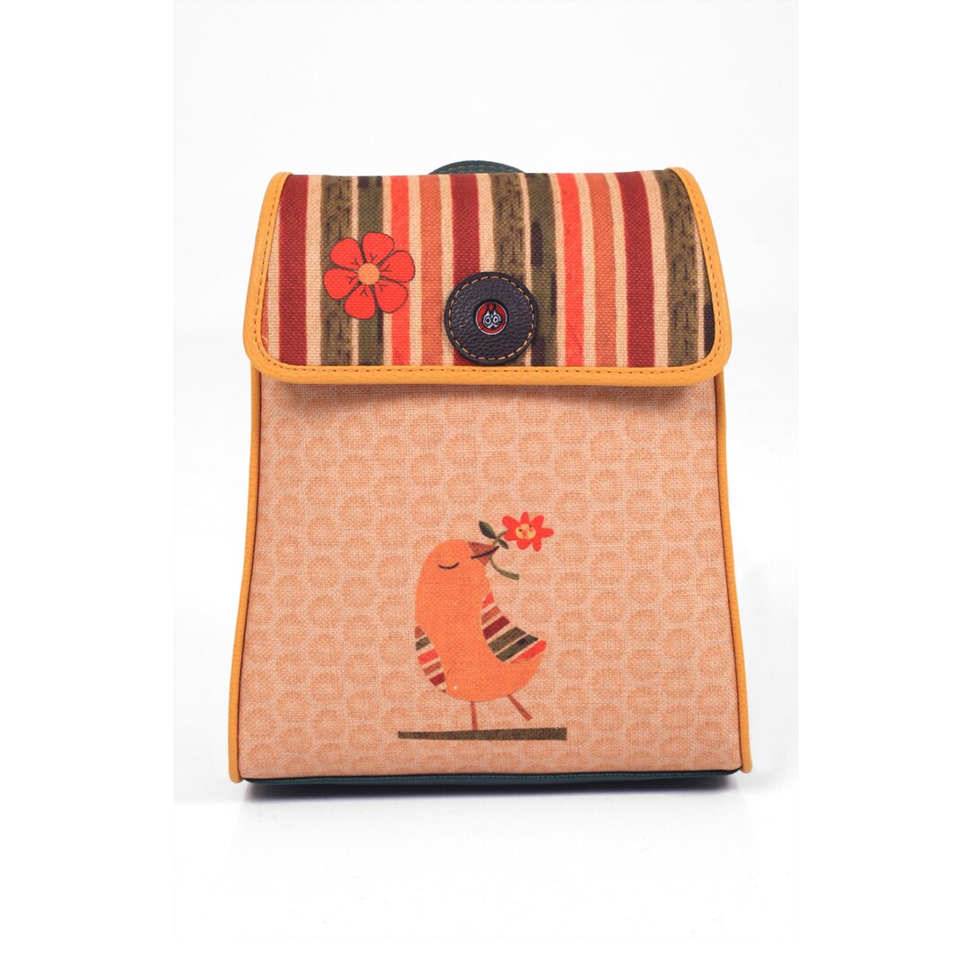 Bird Design Clamshell Backpack Authentic Elegant Tote Bag - Etsy