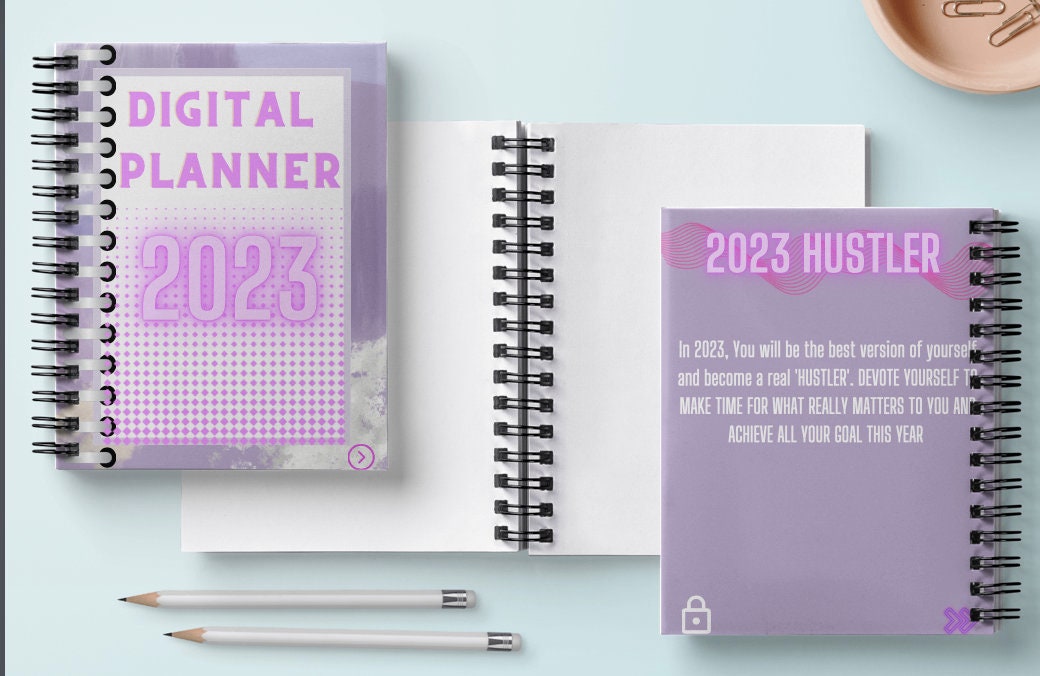 2023 Digital Planner, Neon Planner, Goodnotes Planner, iPad Planner ...