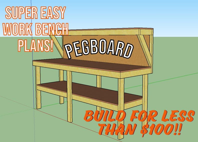 DIY Easy Workbench Plans!! - Etsy