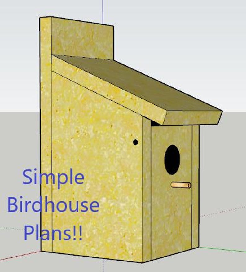 Super Easy Birdhouse Plans - Etsy