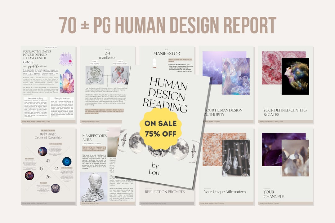 Human Design Report, 70 Pages, Digital HD Reading Human Design Chart ...