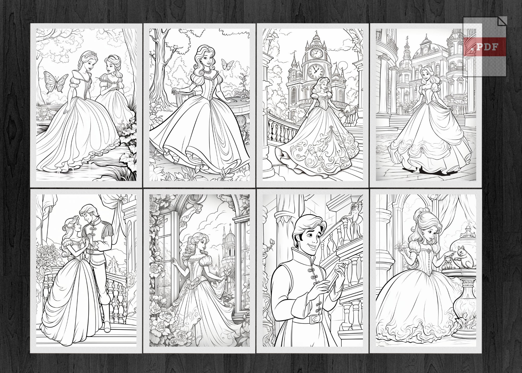 Cinderella Story A4 Coloring Page Beautiful Women Coloring Page 45 ...