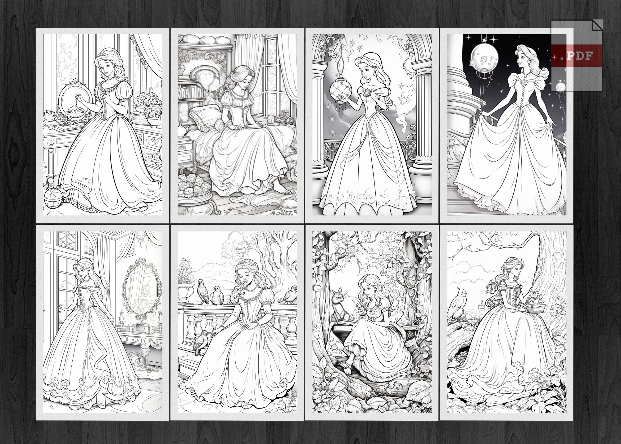 Cinderella Story A4 Coloring Page Beautiful Women Coloring Page 45 ...