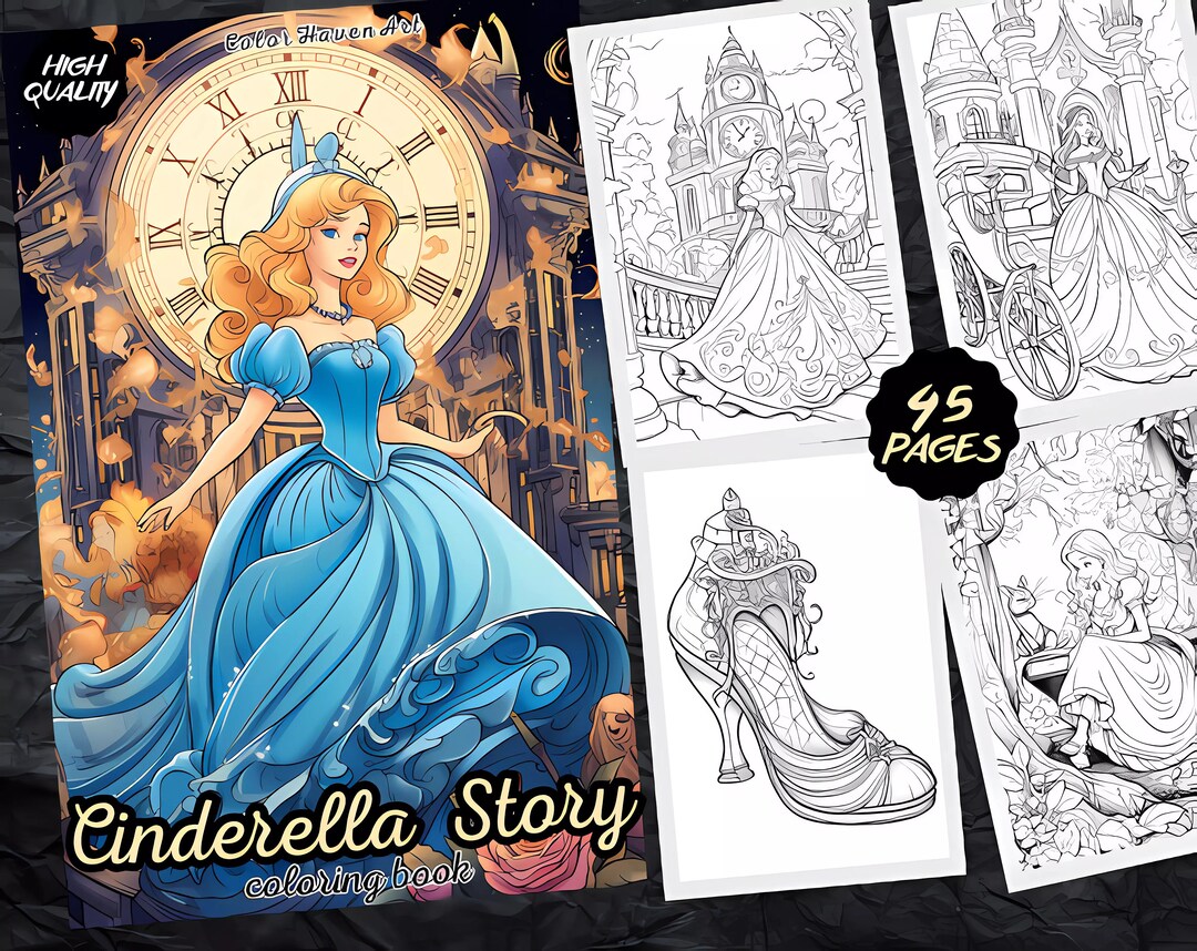 Cinderella Story A4 Coloring Page Beautiful Women Coloring Page 45 ...