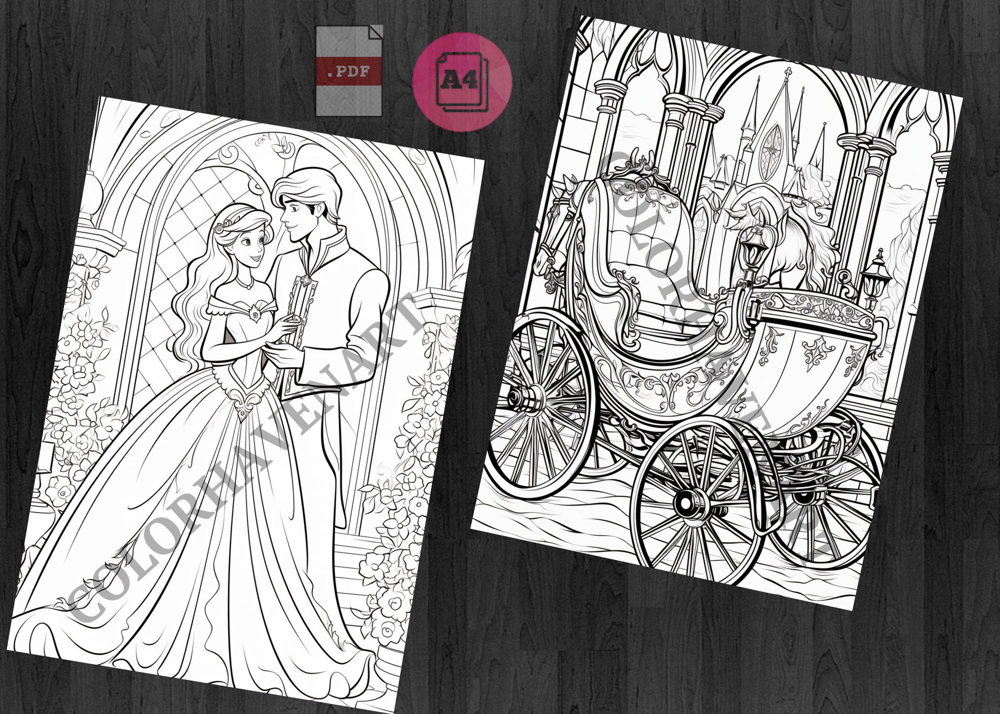 Cinderella Story A4 Coloring Page Beautiful Women Coloring Page 45 ...