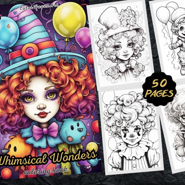 Whimsical Wonders Coloring Book - Etsy