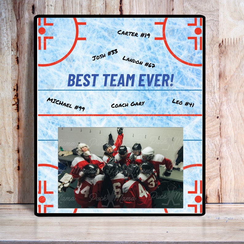 PRINTABLE Hockey Team Best Team Ever Poster Hockey Gifts Print at Home ...