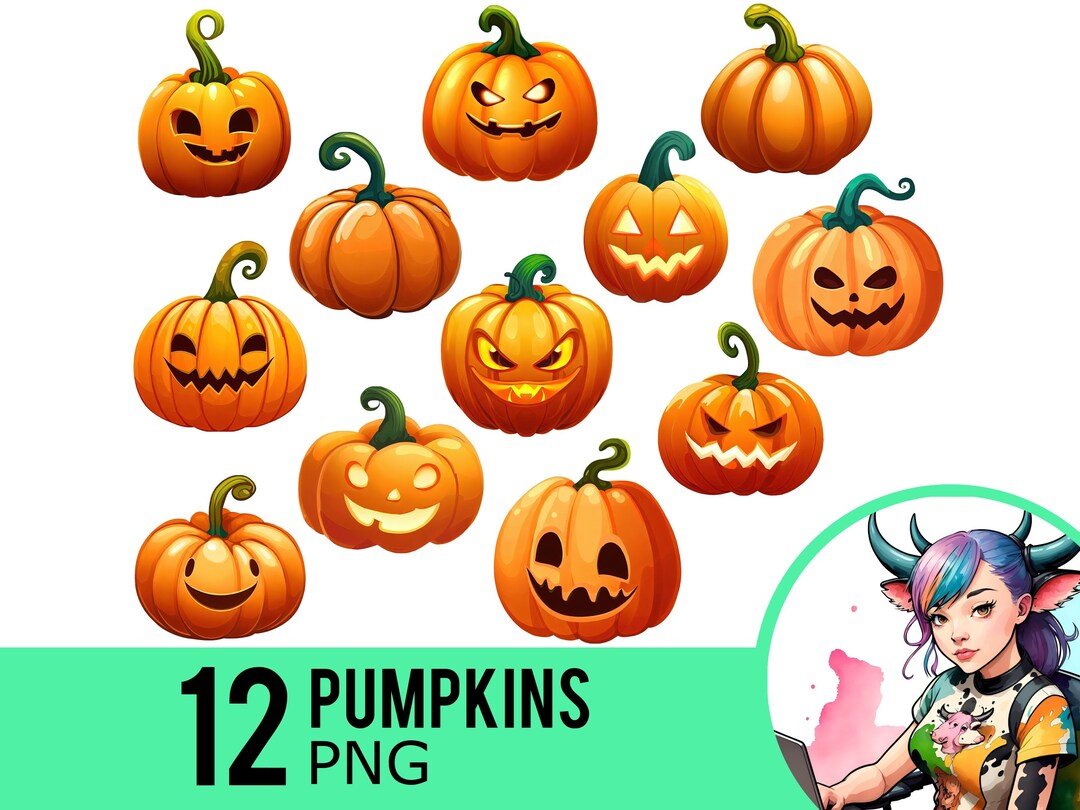 Pumpkin Clipart PNG, Jack O Lantern Clip Art, Halloween Autumn Fall PNG ...