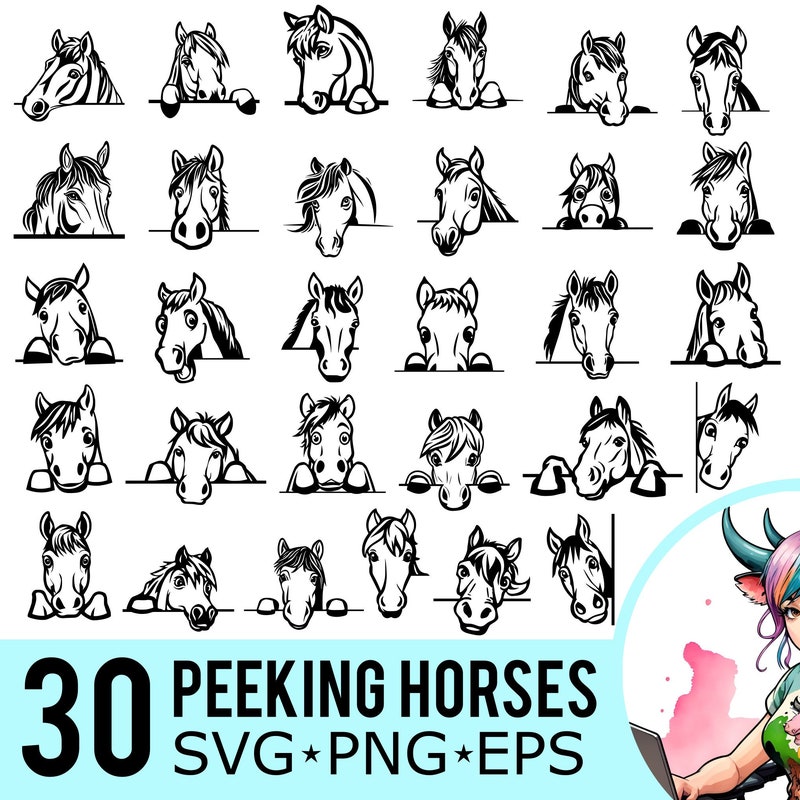 Plotterdatei pferd - Etsy.de