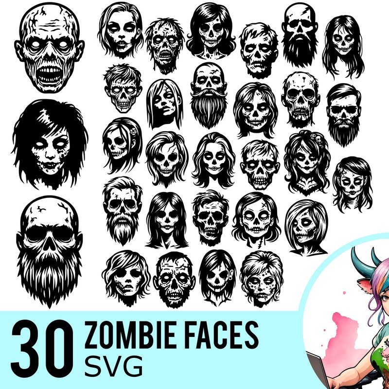 Zombie Svg Files - Etsy