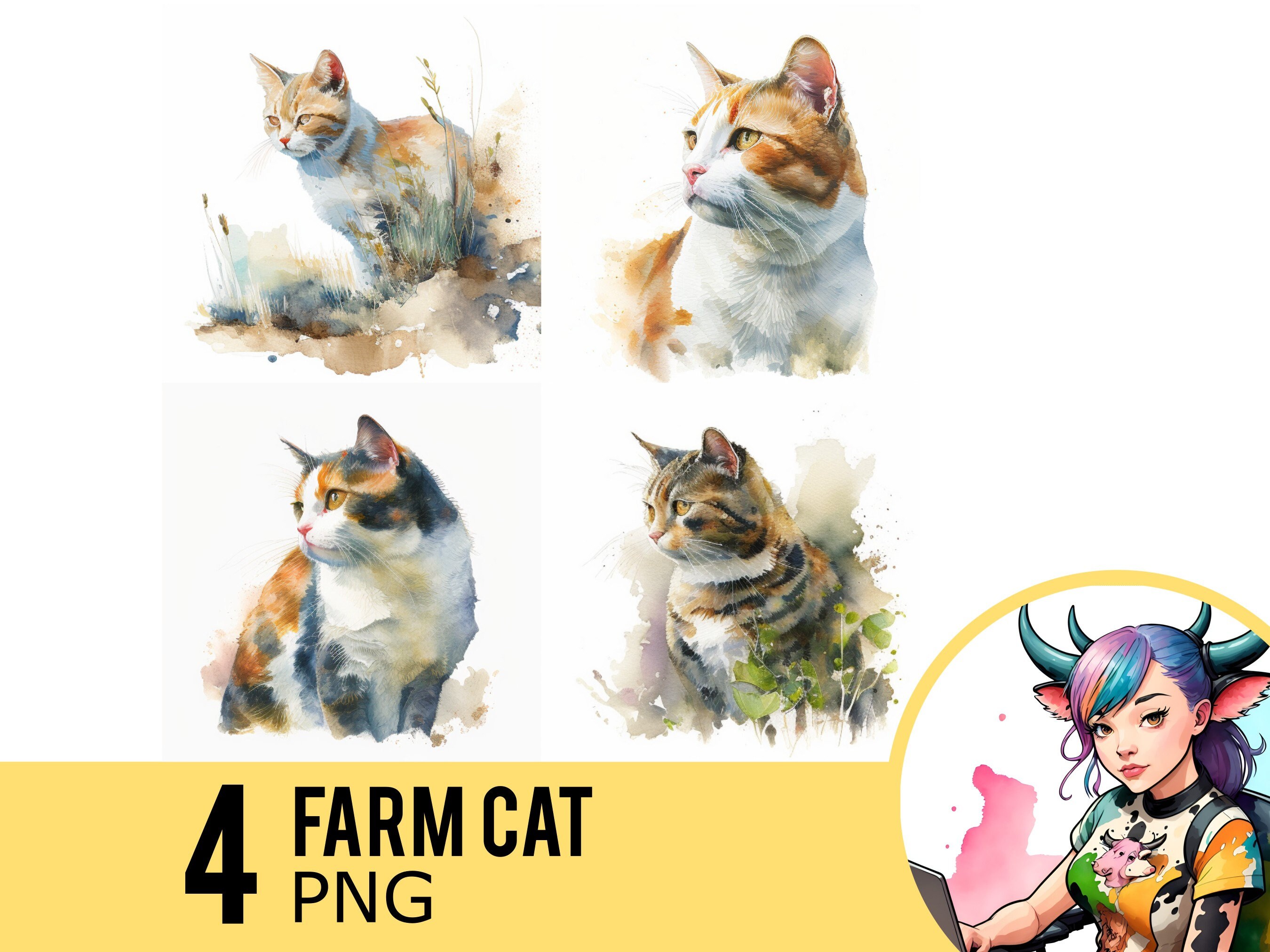 Farm Cat Clipart