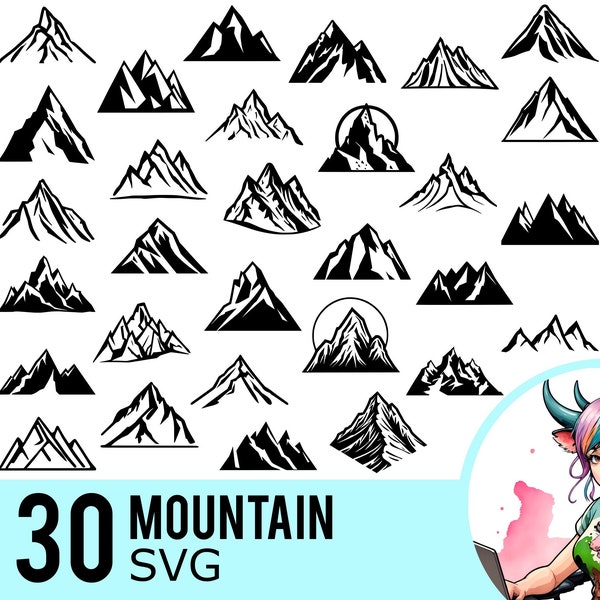 Summit Mountains Template - Etsy