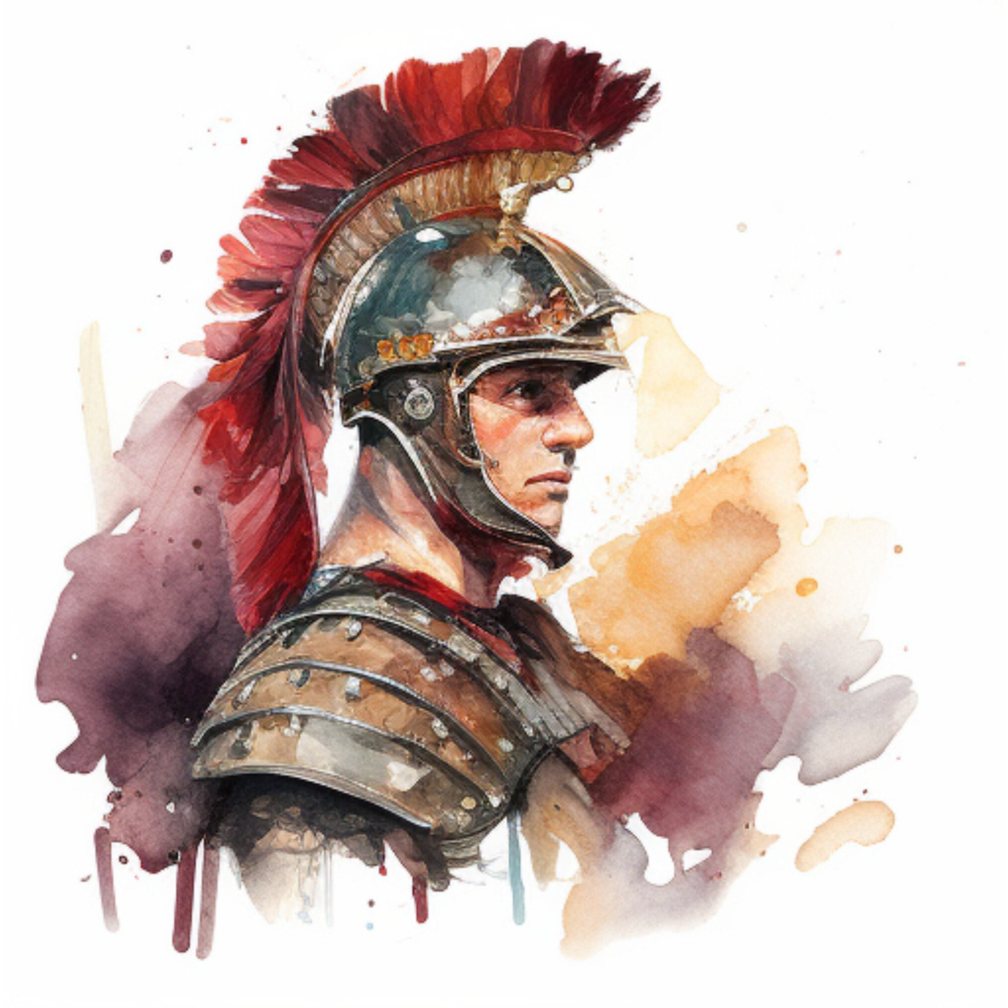 Roman Soldier Watercolor PNG Clipart Legionary Portrait PNG - Etsy UK