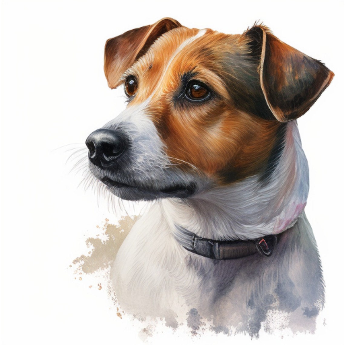 Jack Russell Watercolor PNG Clipart Terrier Dog Portrait PNG - Etsy