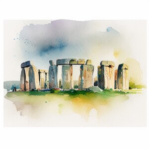 Stonehenge Watercolor PNG Clipart, Salisbury Plain Portrait PNG ...