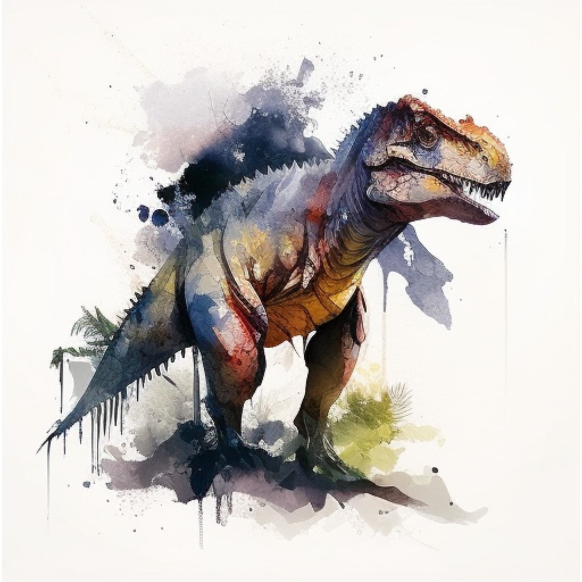 Trex Watercolor PNG Clipart Tyrannosaurus Portrait PNG - Etsy Australia