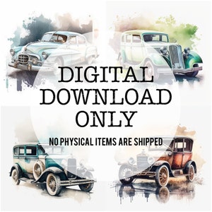Classic Car Watercolor PNG Clipart, Vintage Car Portrait PNG ...