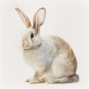 Rabbit Watercolor PNG Clipart, Bunny Portrait Watercolour PNG Clipart ...