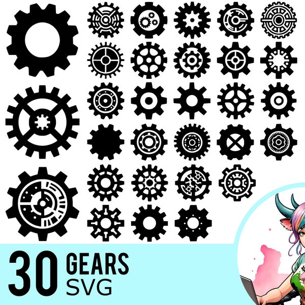 Cogs Svg - Etsy UK