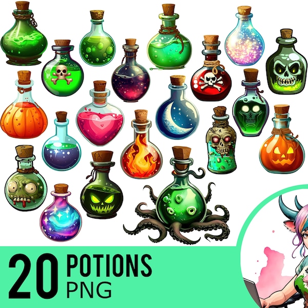 Potion Clipart - Etsy