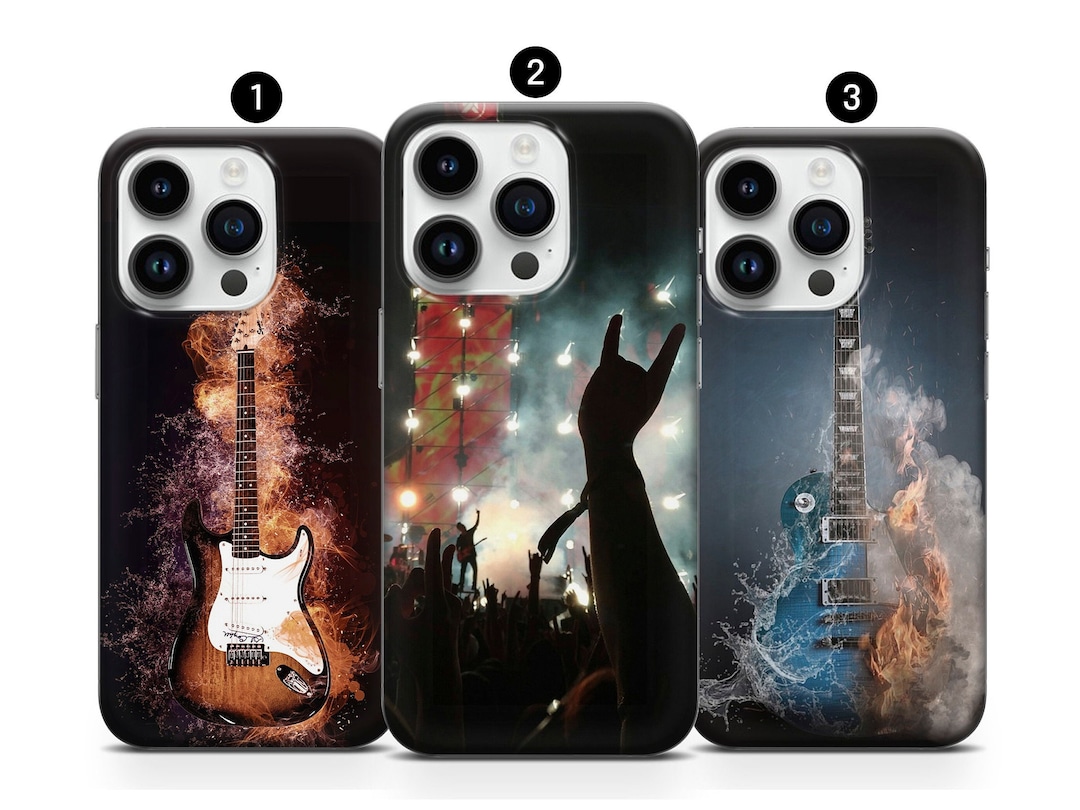 Rock Music Phone Cover Electric Guitar Phone Case Fit for iPhone 14 Pro ...