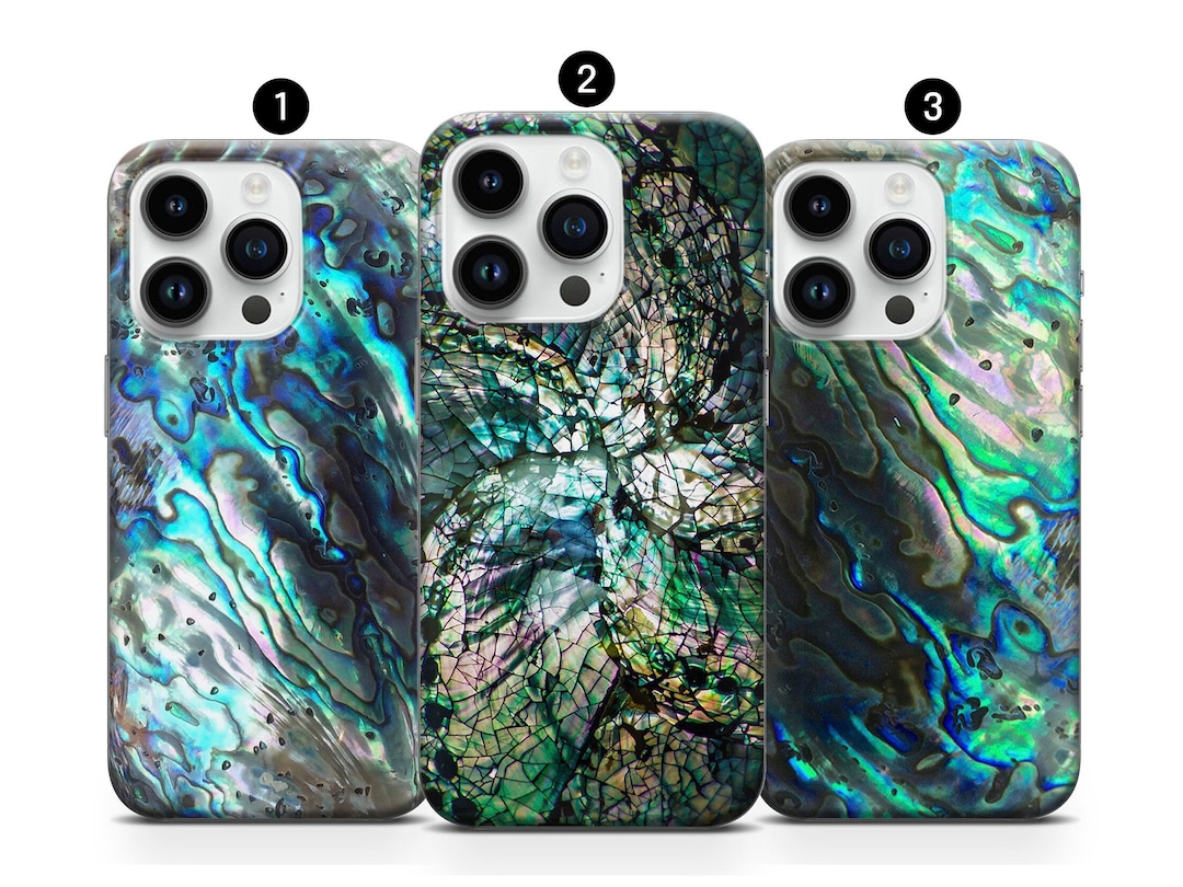 Abalone Shell Phone Case Mother of Pearl Cover for iPhone 15 Pro Max ...
