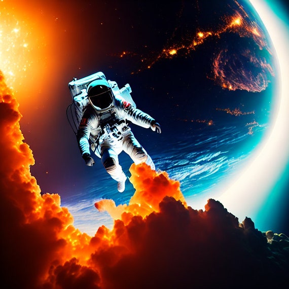 Realistic Astronaut Art