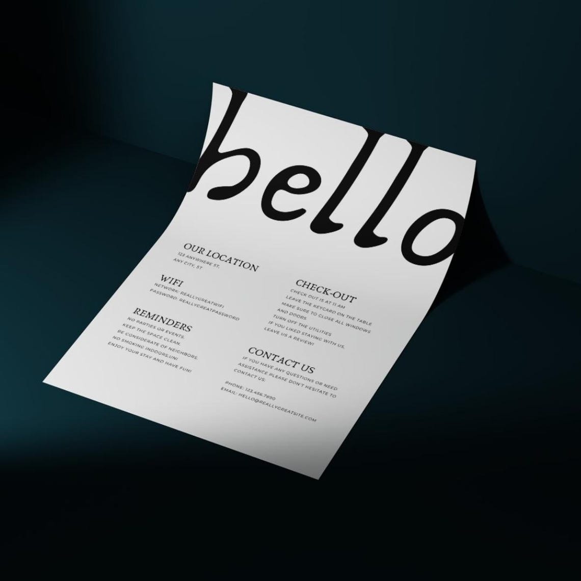 Editable Airbnb Welcome Letter Template – Printable & Customizable for ...