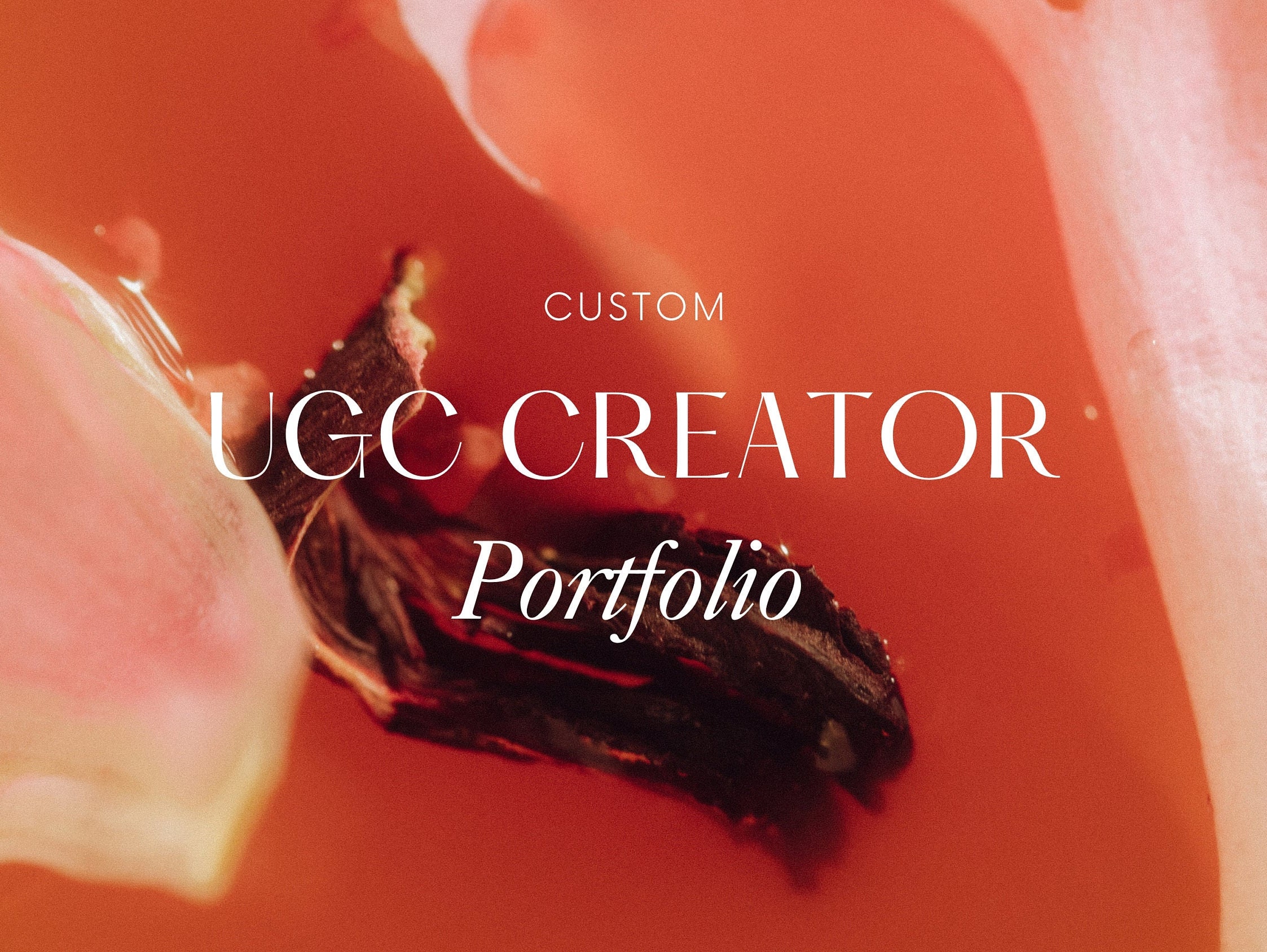 Custom UGC Creator Portfolio Micro Influencer Portfolio Design - Etsy