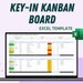 Key-in Kanban Board Excel Template | Excel Templates | Project Tasks ...