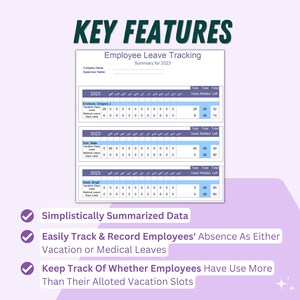 Employee Leave Tracker | Excel Templates | HR Employee Leave Tracking ...