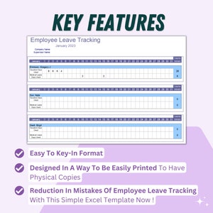 Employee Leave Tracker | Excel Templates | HR Employee Leave Tracking ...