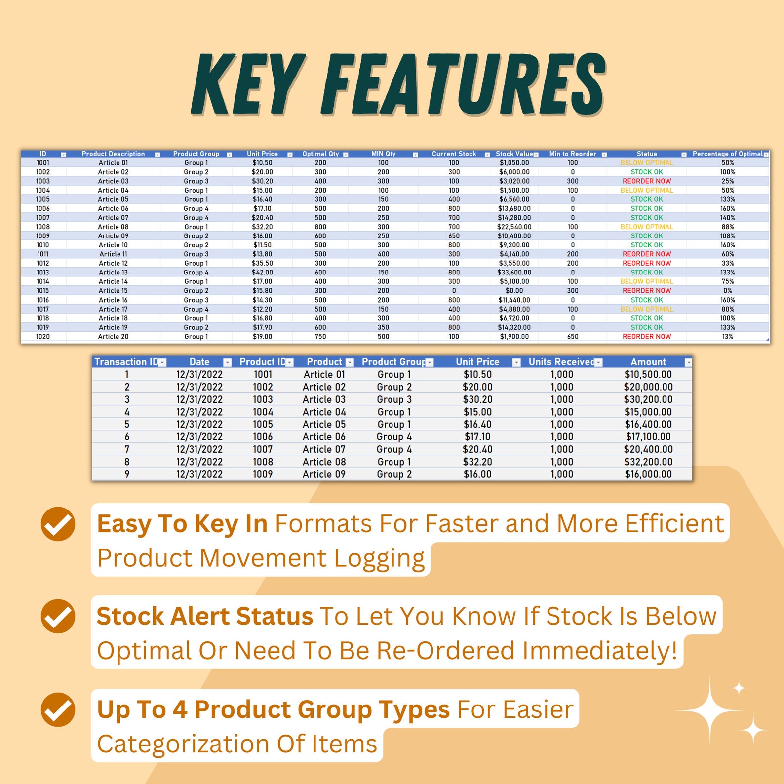 Inventory Management System Template | Excel Templates | Inventory Flow ...