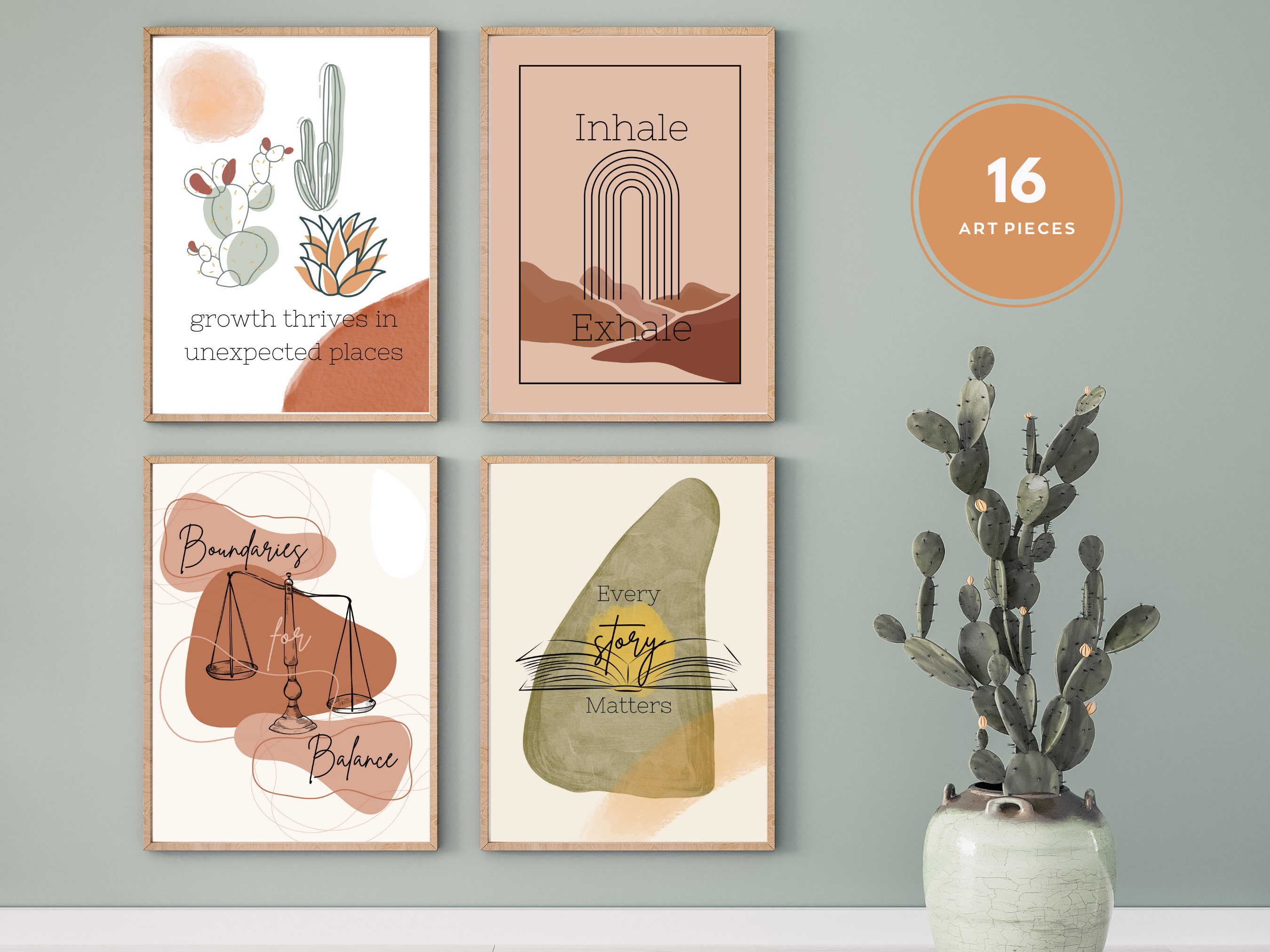 16 Therapist Office Art Decor, Psychologist Print Bundle, Counseling ...