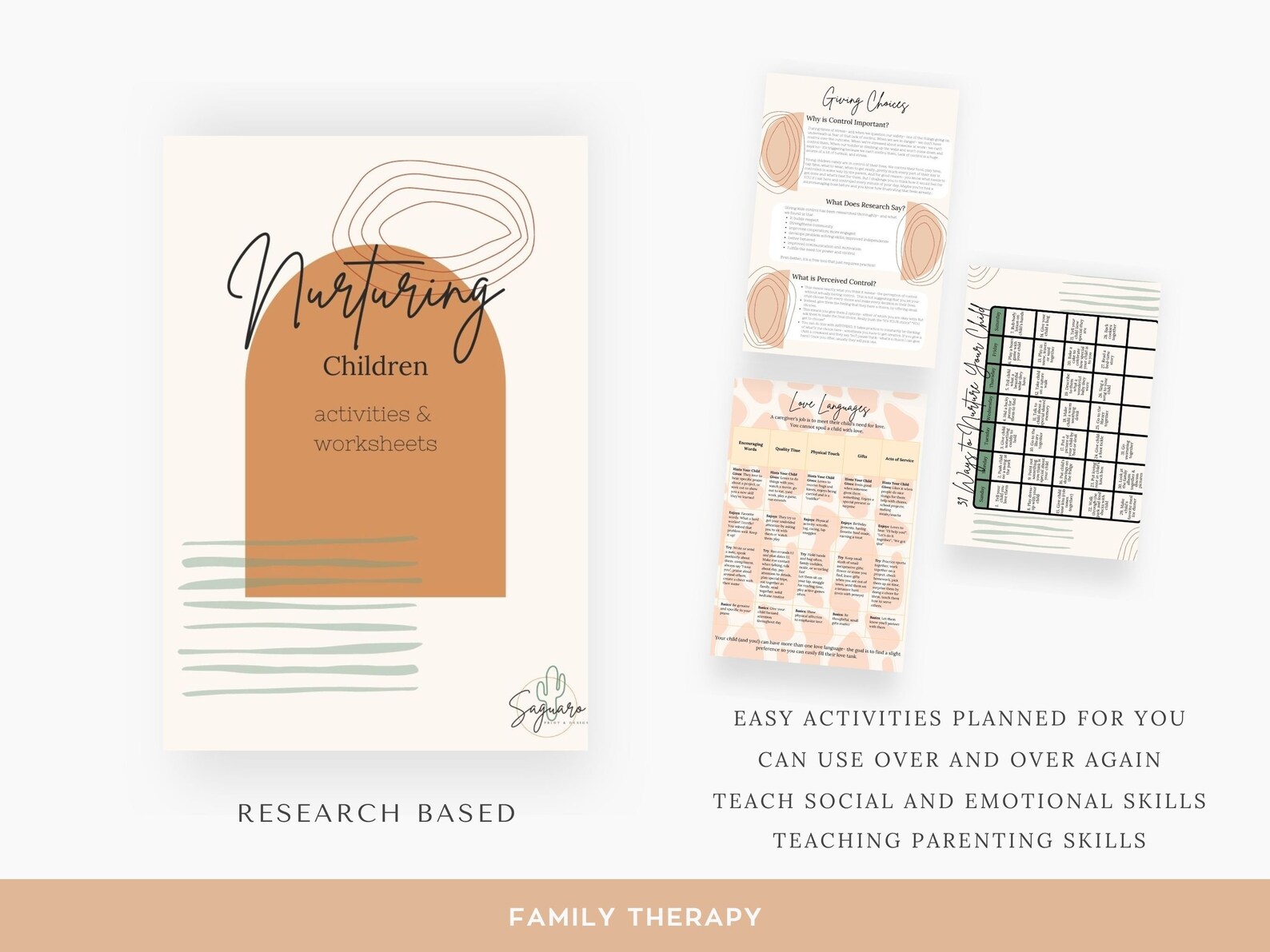 Family Therapy Nurturing Children Bundle for Therapists & Parents ...