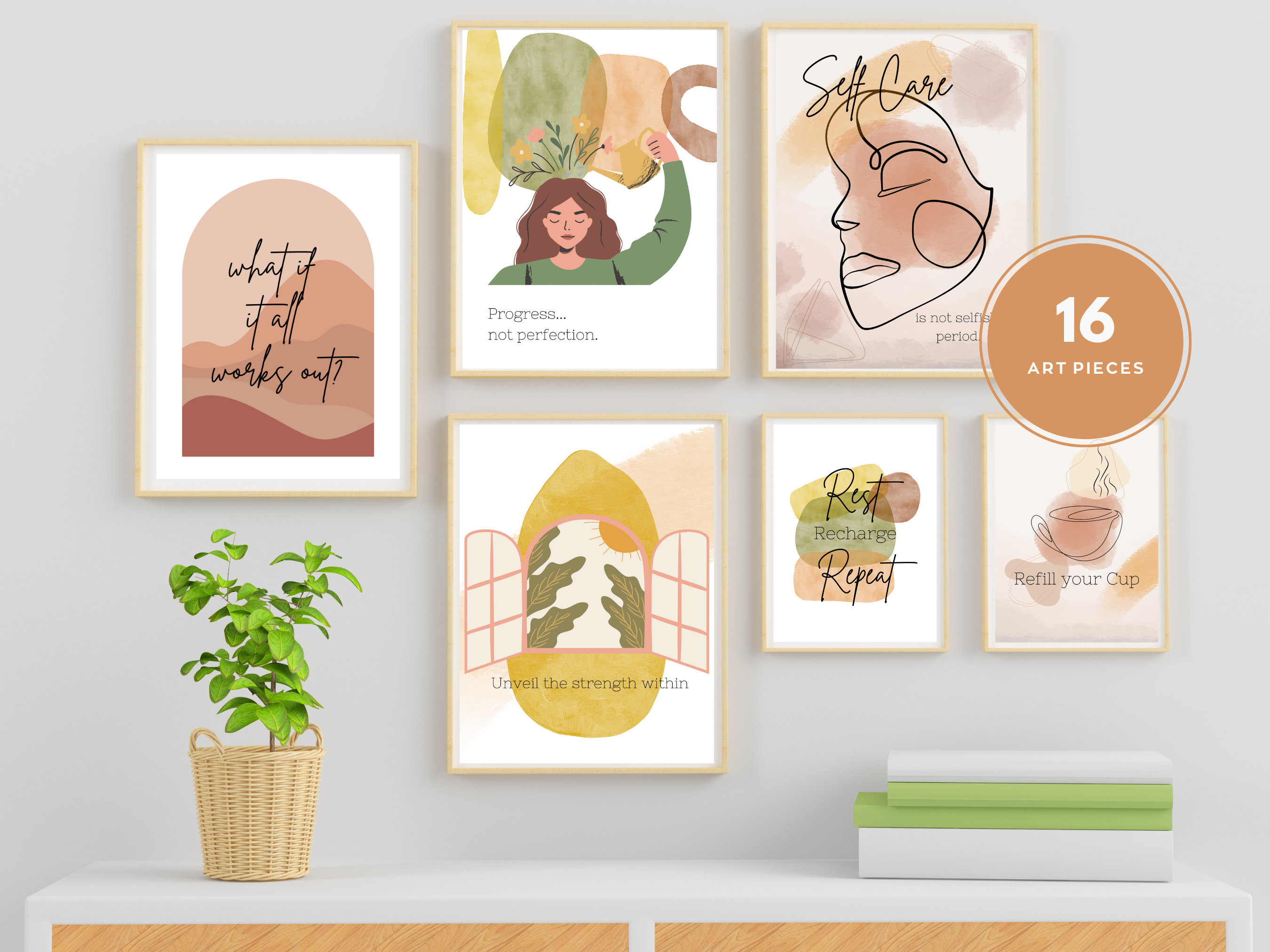 16 Therapist Office Art Decor, Psychologist Print Bundle, Counseling ...