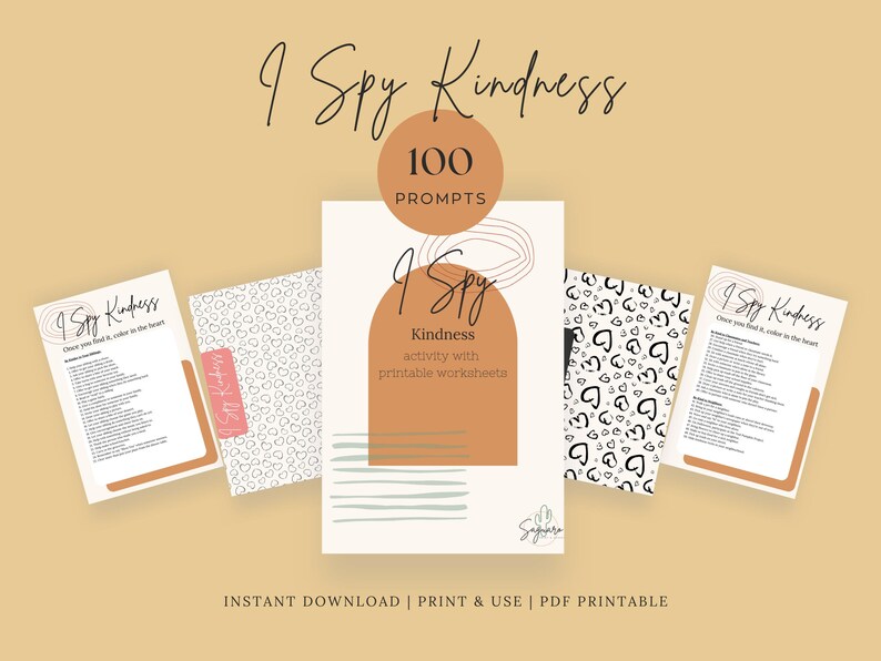 I Spy Kindness Printable: Social Emotional Learning Activity With Acts ...