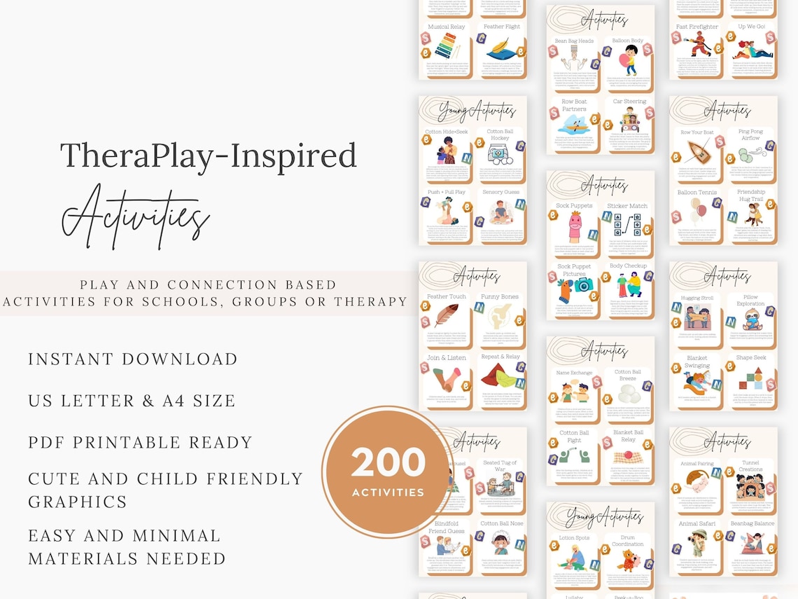 200 Theraplay-inspired Activities: Play + Connection for School ...