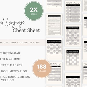 Clinical Language Cheat Sheet: Therapy Approaches, Interventions ...