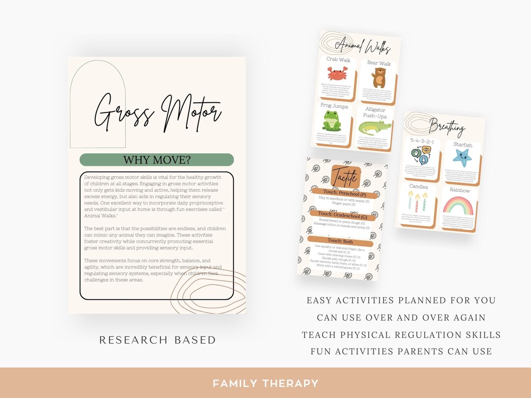 Gross Motor Development & Connection Bundle for Therapists and Parents ...