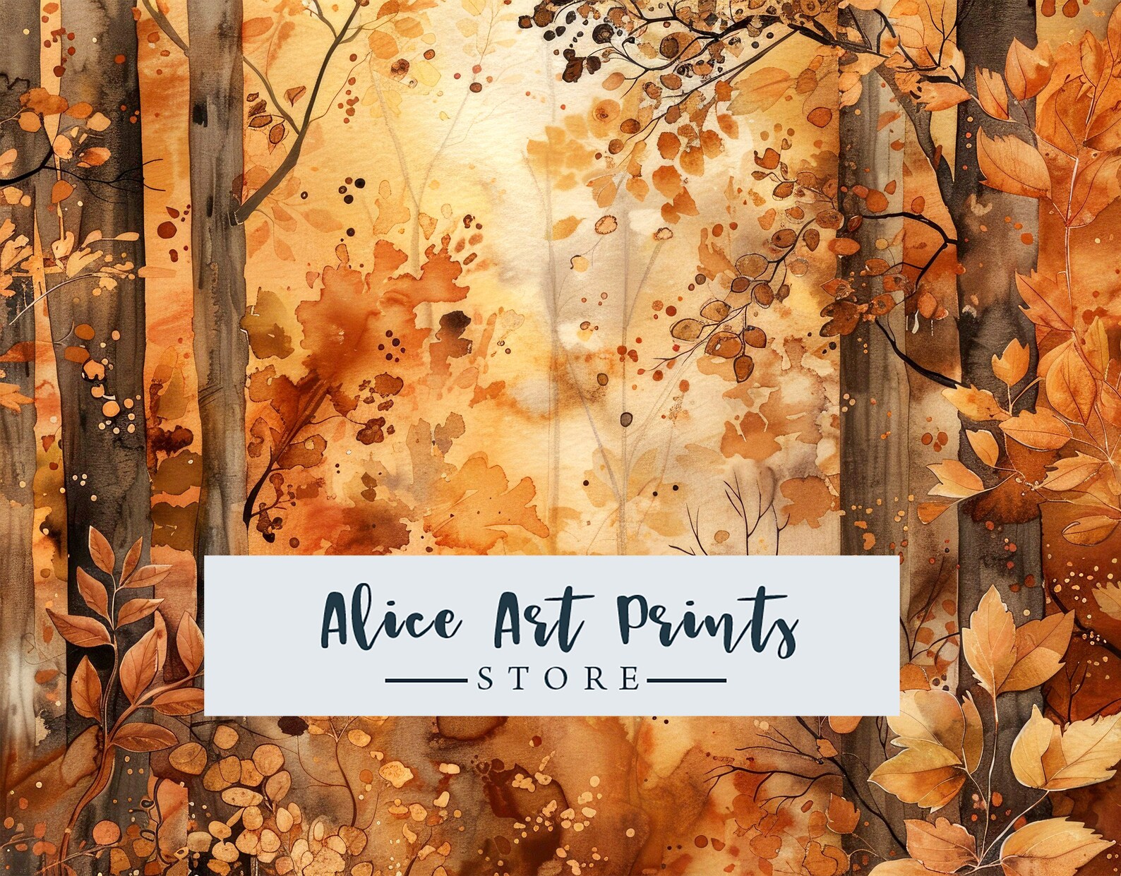 Watercolor Autumn Forest Junk Journal Pages, Autumn Printable ...