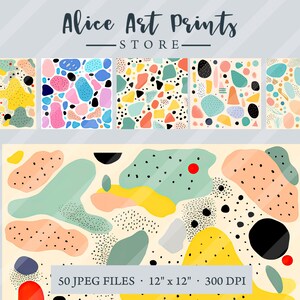 Terrazzo Digital Paper, Stone Digital Paper, Mosaic Background ...